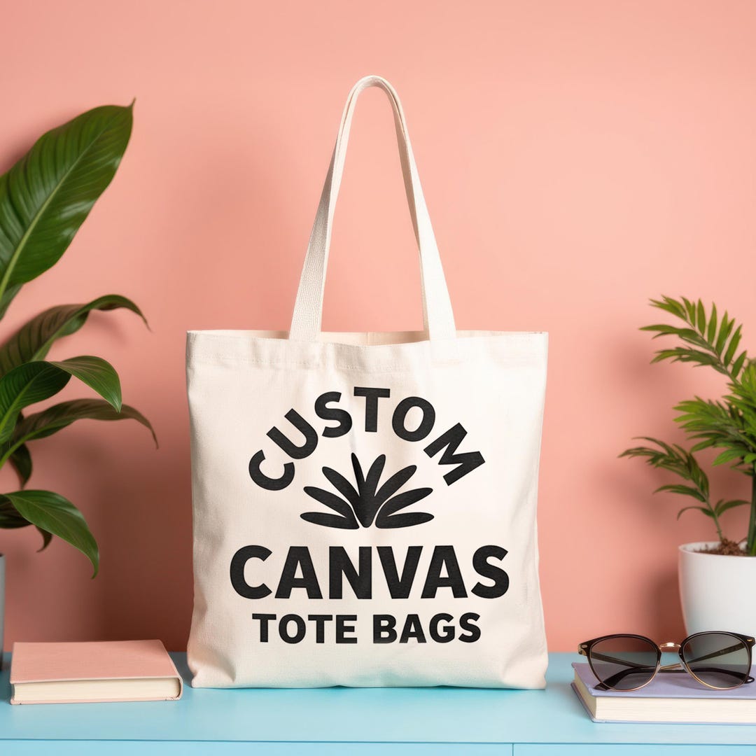 Custom Tote Bags With Business Logo, Personalized Text or Photo ...