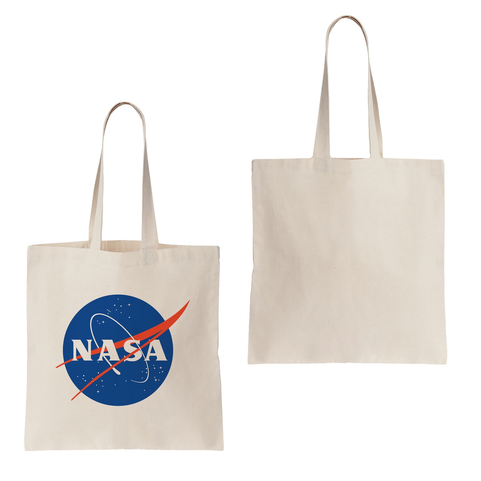 Nasa Tote Bag NASA Worm Tote Bag NASA Logo Cotton Canvas - Etsy