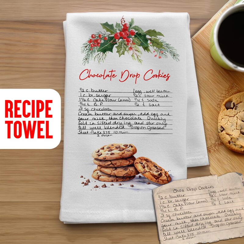 Recipe Towel - Etsy