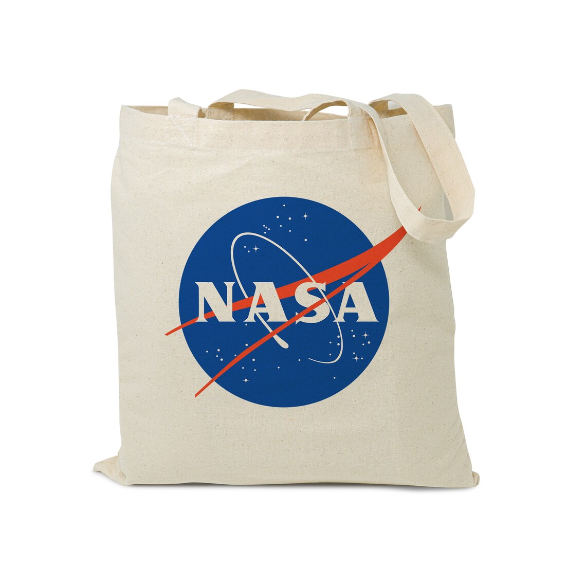 Nasa Tote Bag NASA Worm Tote Bag NASA Logo Cotton Canvas - Etsy