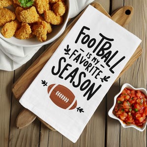 Football Season Themed Cotton Flour Sack Kitchen Towel - Etsy