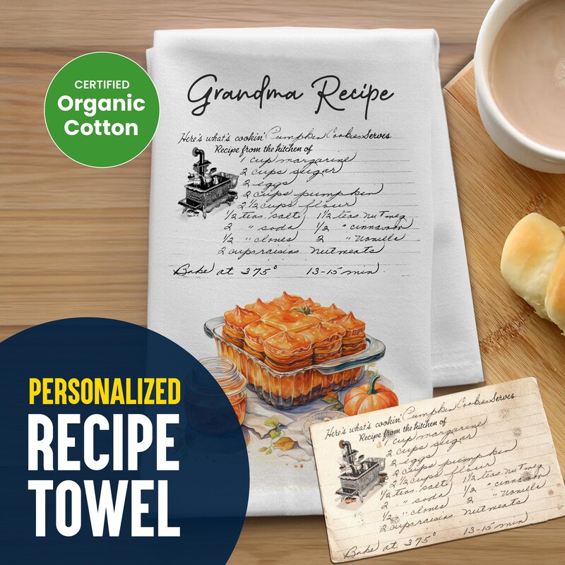Custom Recipe Towels - Etsy