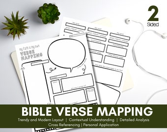 Verse Mapping Printable Bible Study Printable Bible Study Template ...