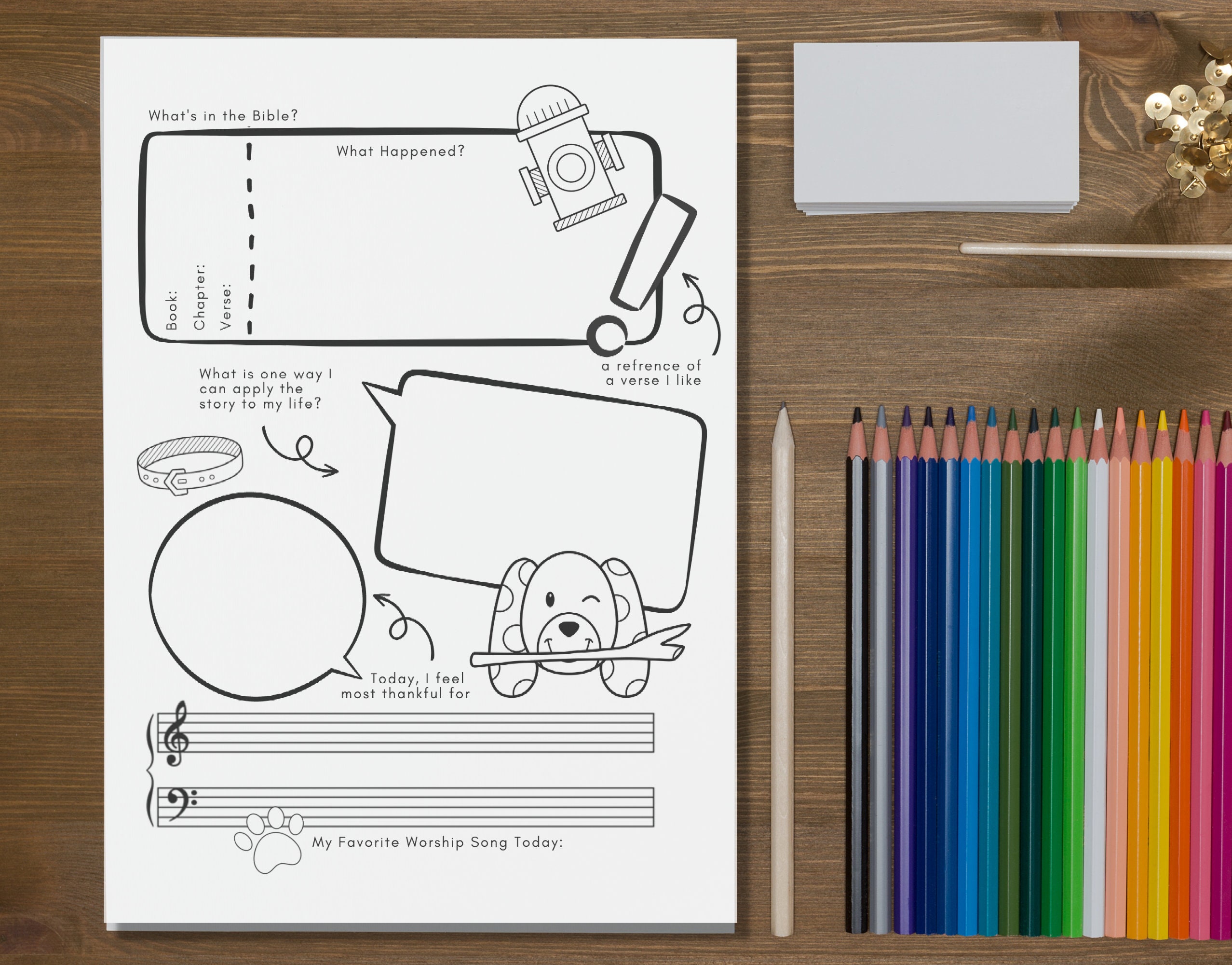 Bible Journaling Printable | Bible Study Journal | Church Flyer Sermon ...