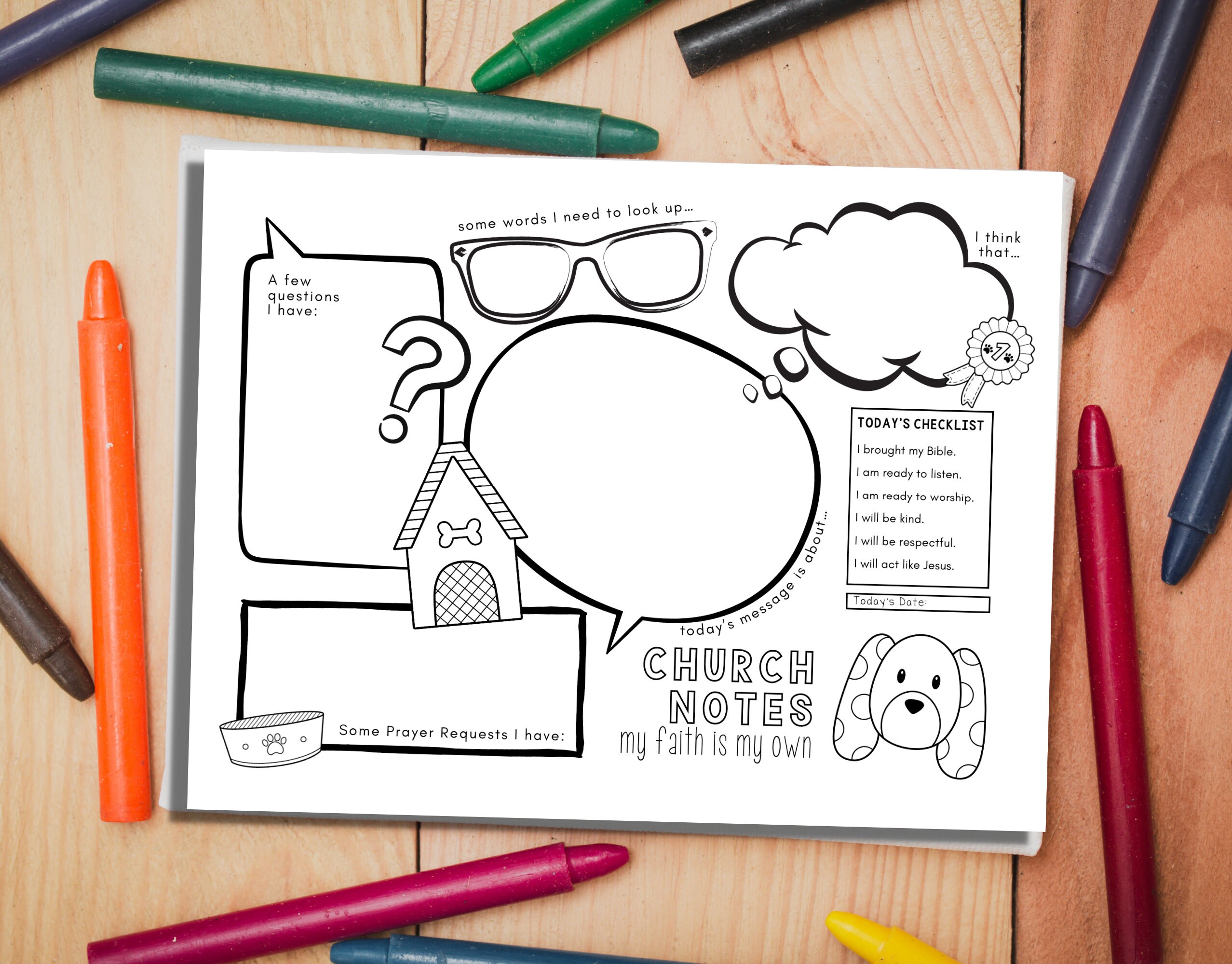 Bible Journaling Printable | Bible Study Journal | Church Flyer Sermon ...