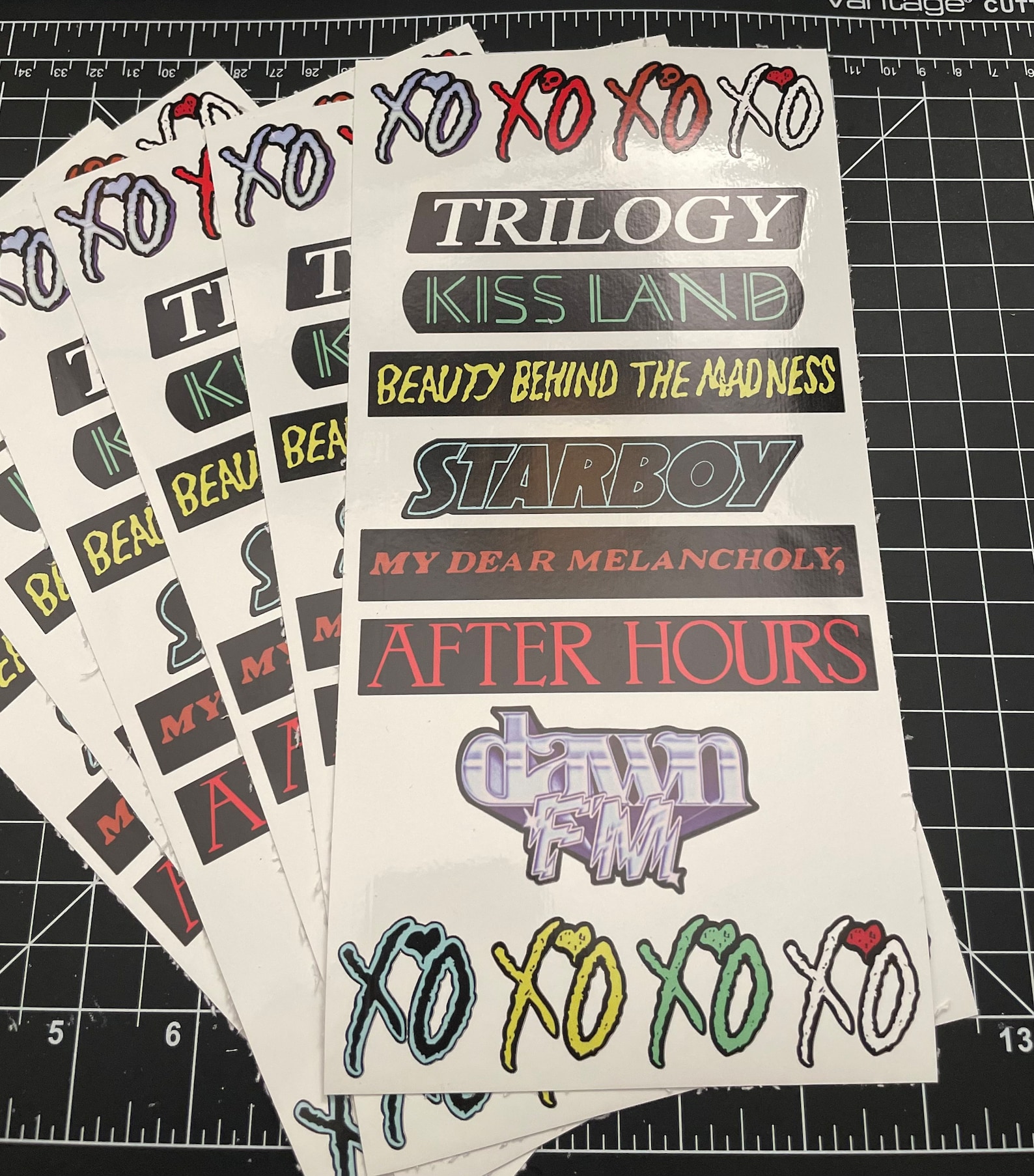 The Weeknd Sticker Sheet - Etsy