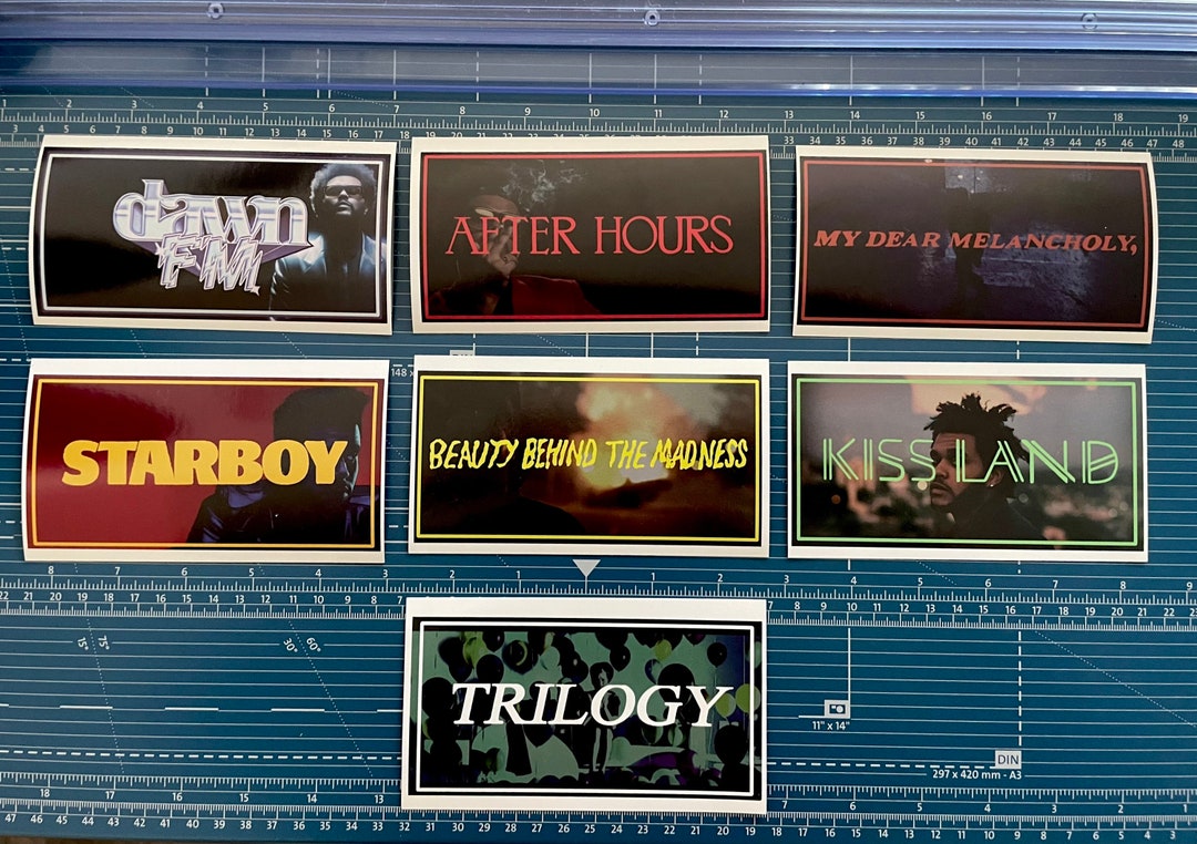 The Weeknd Album Stickers - Etsy