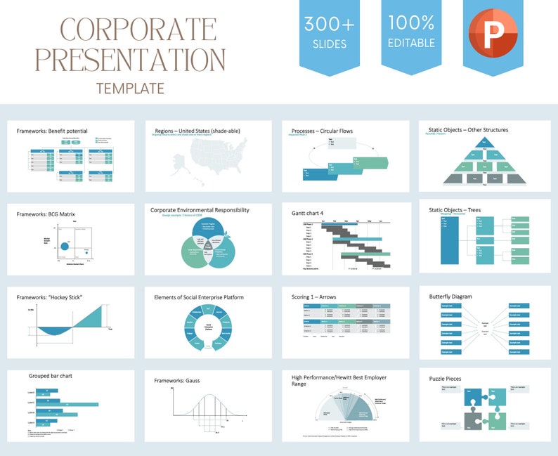 2023 Business Visuals, Charts, and Graph Template for Corporate ...