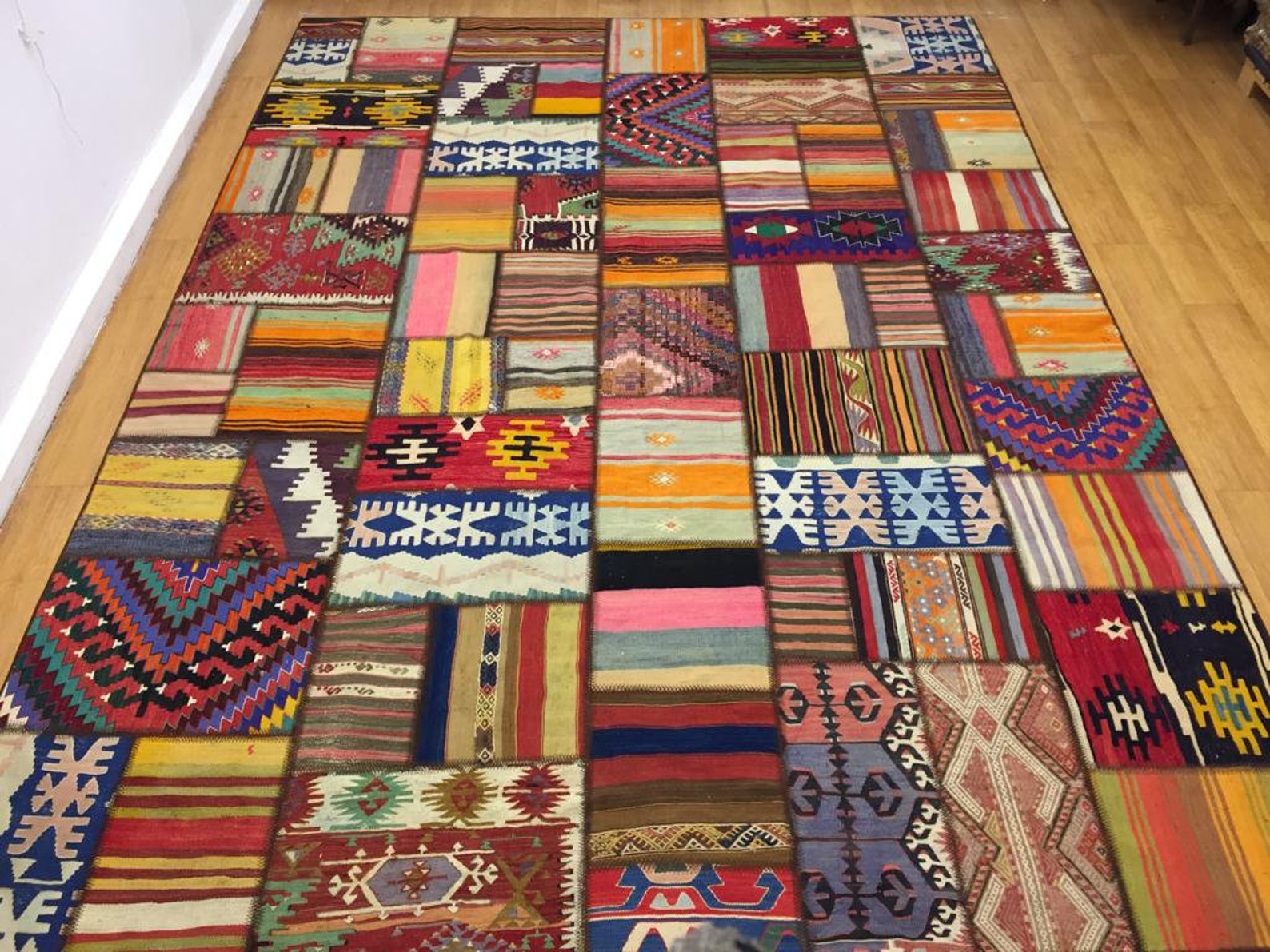 Kilim Patchwork, Turkish Kilim, Oriental Kilim, Bohemian Kilim, Rustic ...