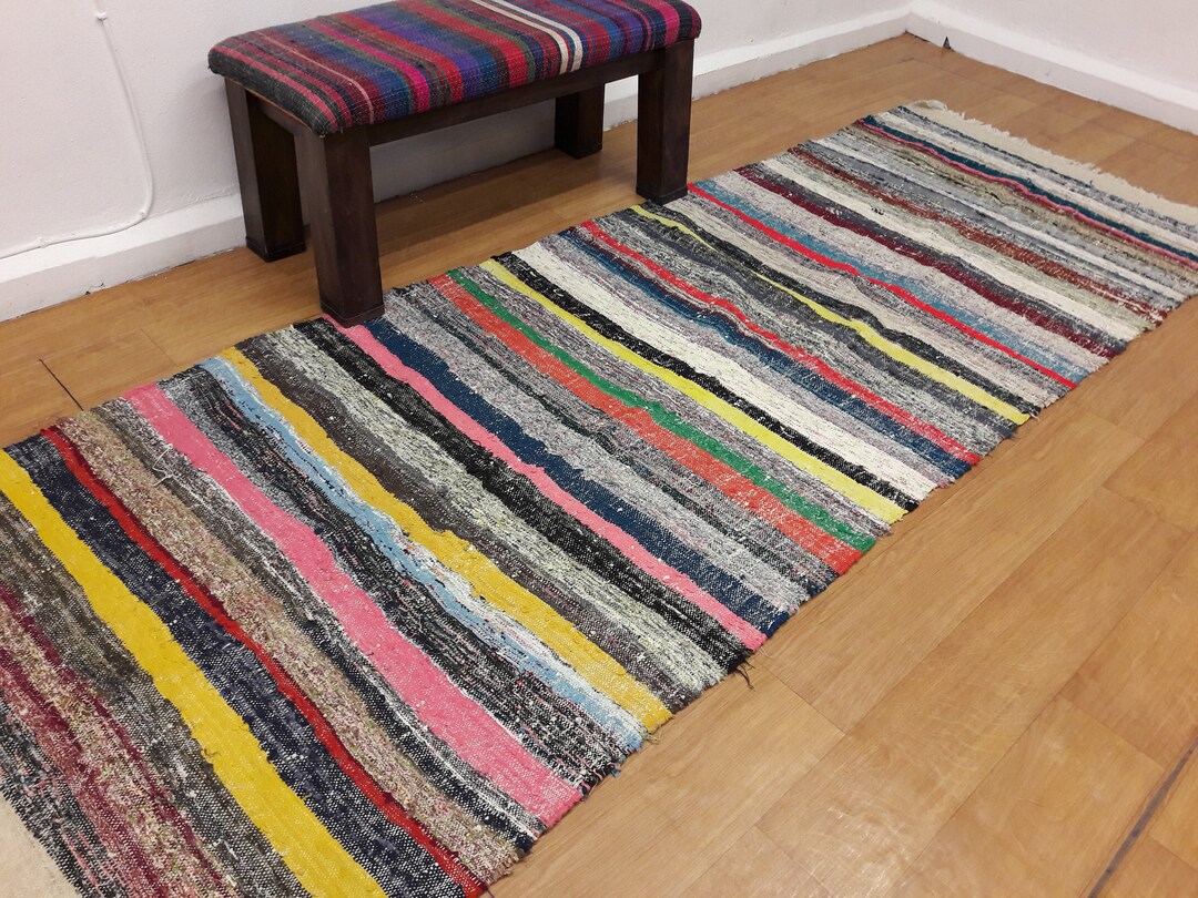 Turkish Klim Bohemian Kilim Rug Striped Klim Decorative Kilim Home ...