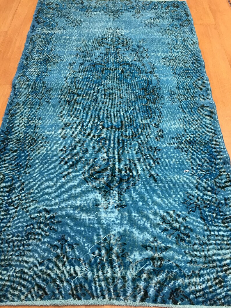 Blue Rug Vintage Blue Rug Boho Rug Blue Kilim Area Rug Blue - Etsy