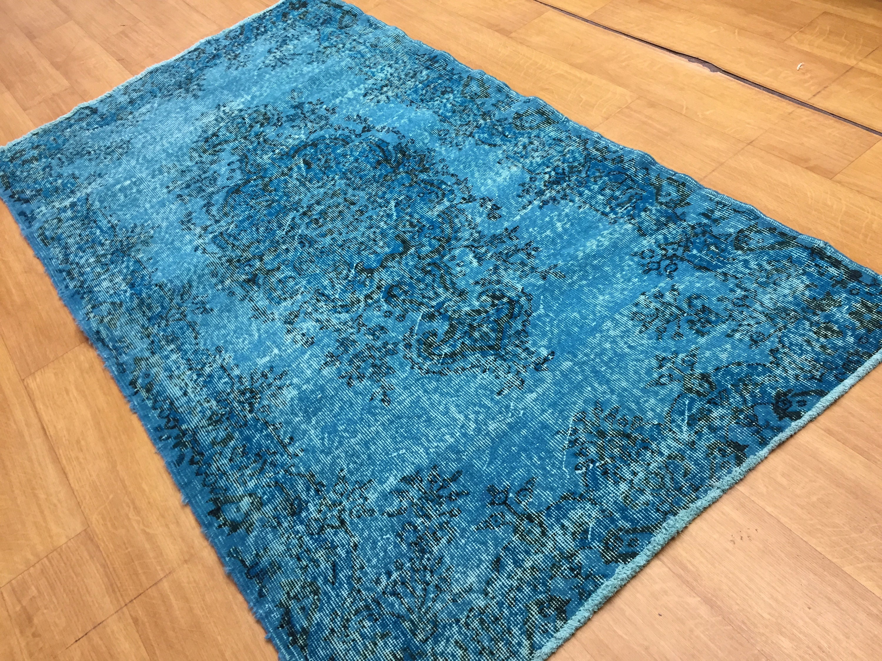 Blue Rug Vintage Blue Rug Boho Rug Blue Kilim Area Rug Blue - Etsy