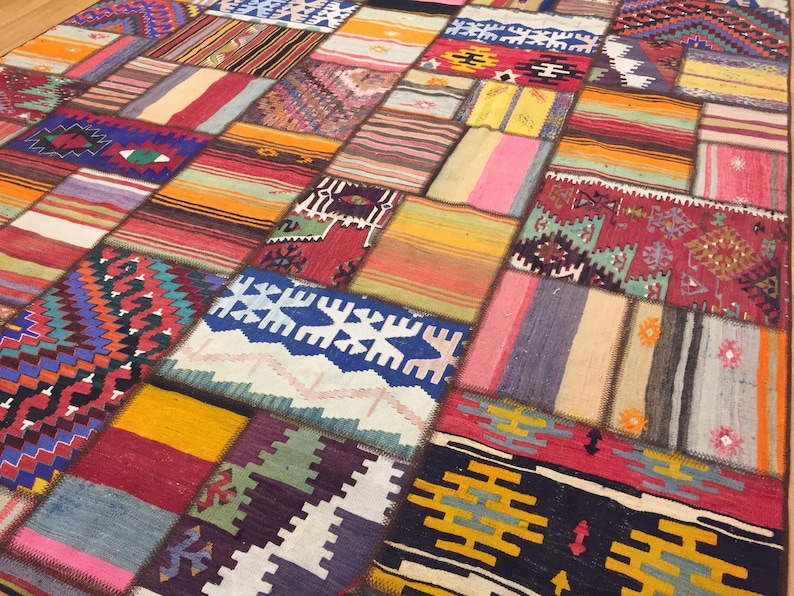 Kilim Patchwork, Turkish Kilim, Oriental Kilim, Bohemian Kilim, Rustic ...