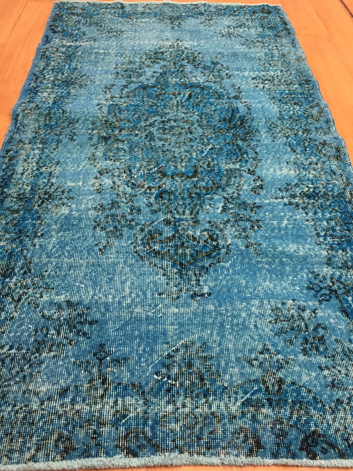 Blue Rug Vintage Blue Rug Boho Rug Blue Kilim Area Rug Blue - Etsy