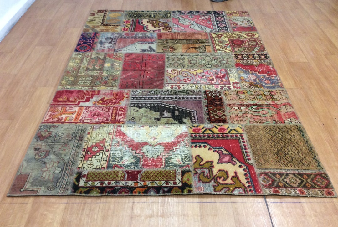 Designer Rug,6x8 Ft Vintage, Home Design, Turkish Rug ,vintage Rug ...