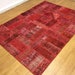 Patchwork5x7 Red Patch Rugarearug Decorative Rug Designer - Etsy