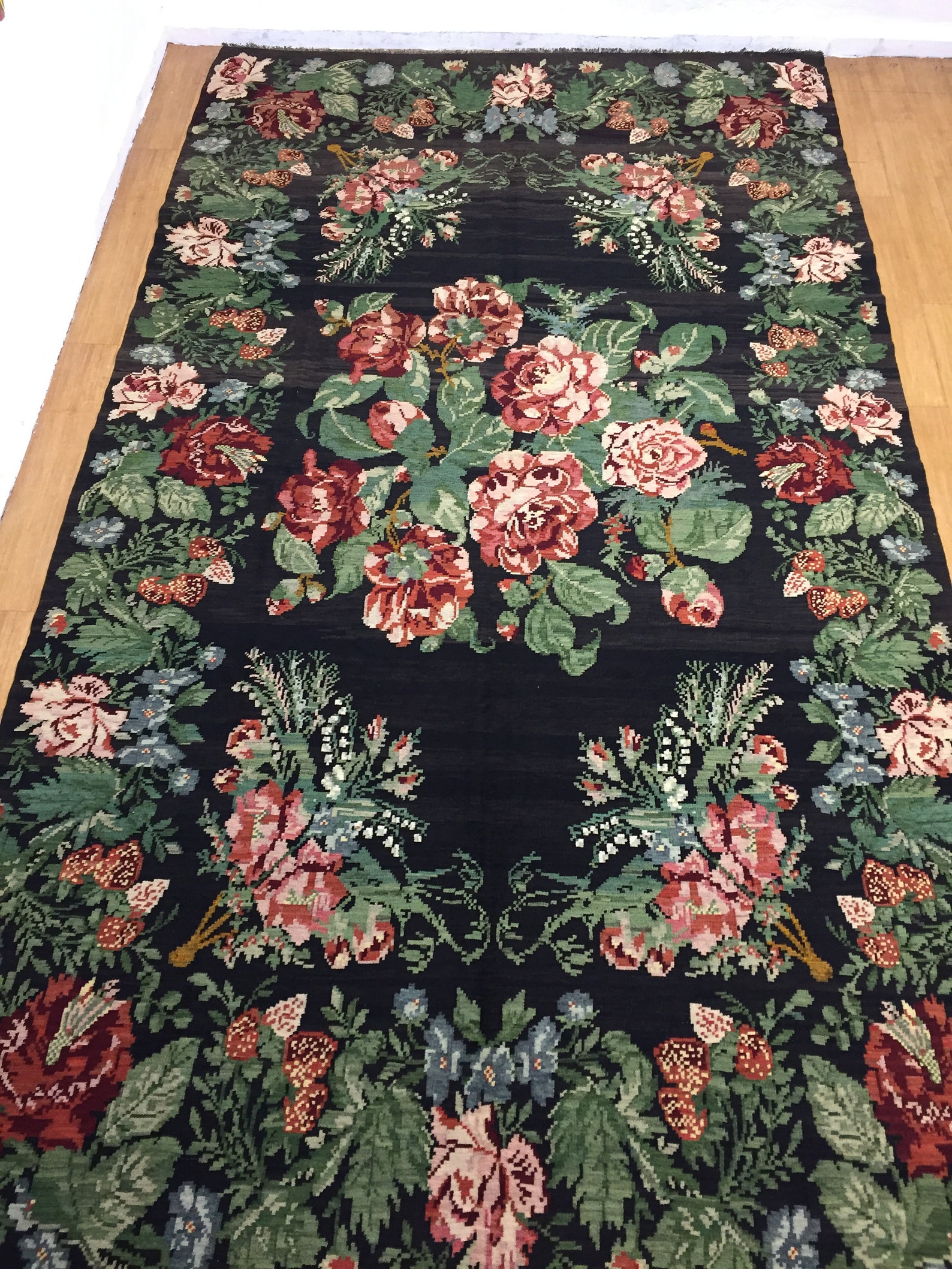 Black Vintage Kilim Area Rug Kilim Rug Home Decor Floor Rug - Etsy