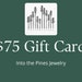 75 Dollar Gift Card/ Gift Certificate/ 75.00 Gift Card - Etsy