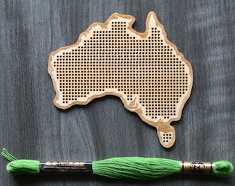 Map Australia Embroidery - Etsy