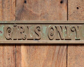 Girls Only Door Sign | Etsy
