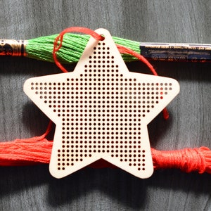 Star Shape. Plywood Cross Stitch, Embroidery Blank. 3 Inch. Laser Cut ...
