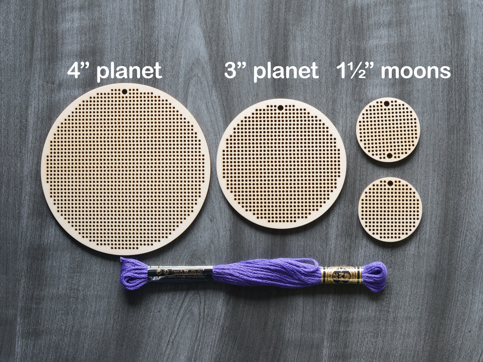 Planet Shaped Plywood Cross Stitch Blanks. Space Mobile. Saturn ...