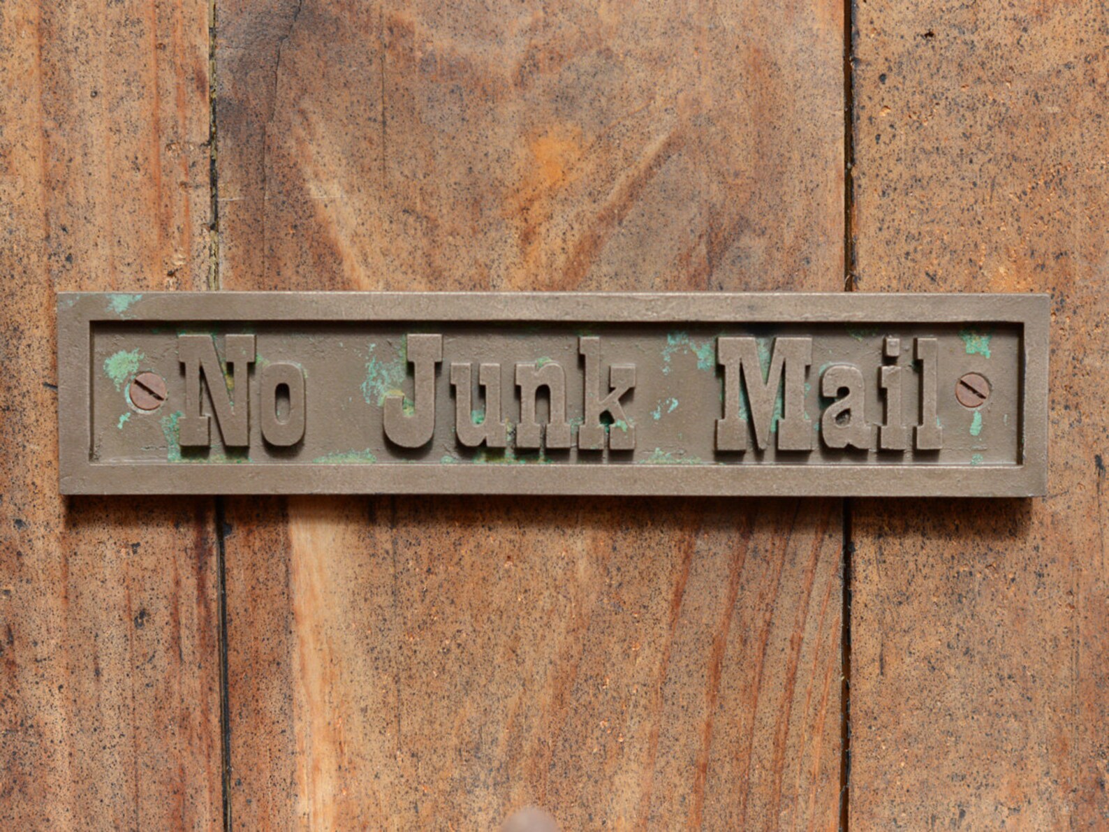 NO JUNK MAIL Mail Box Sign. Small Handmade Old Style Cast - Etsy Australia