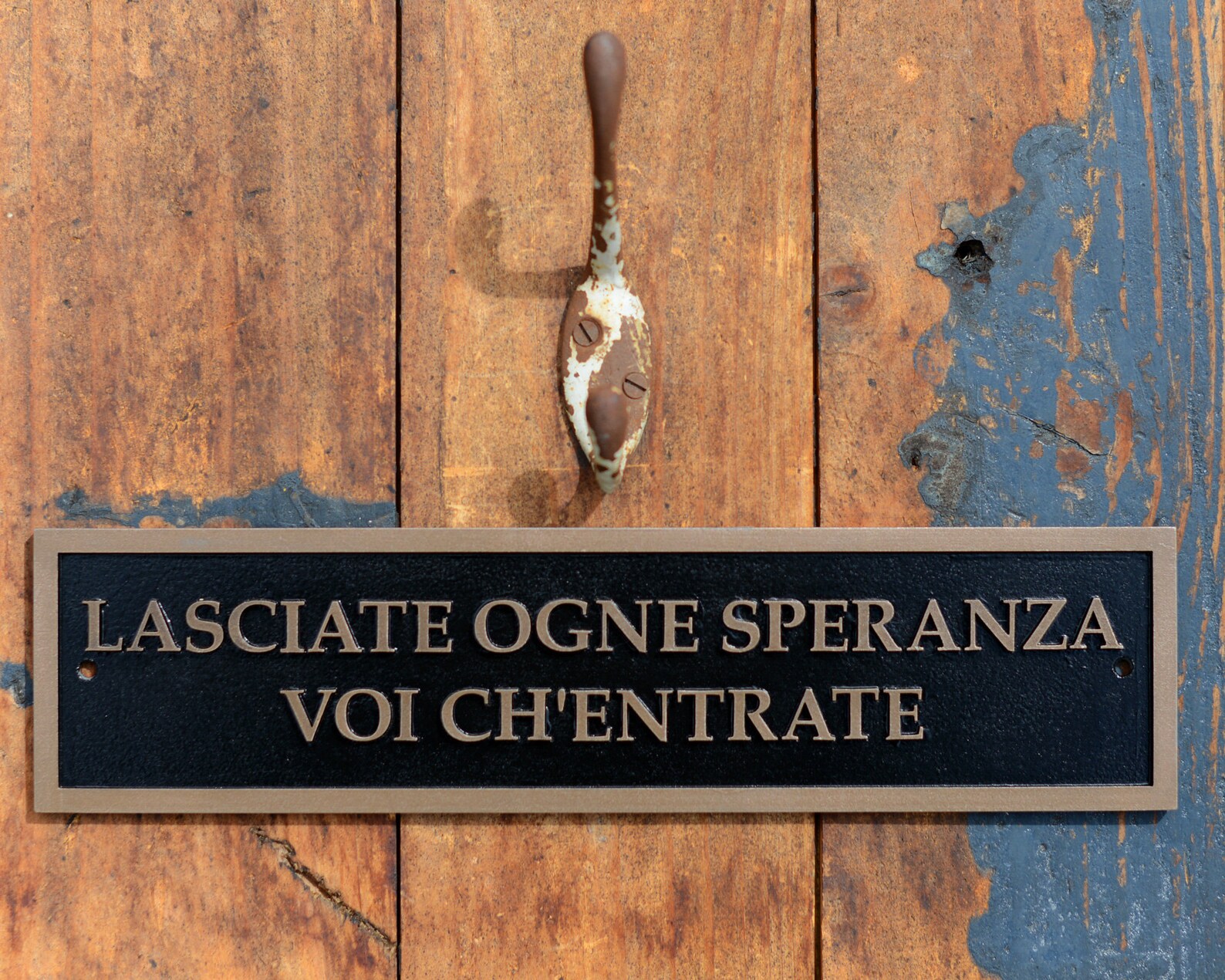 LASCIATE OGNE SPERANZA Voi Ch'entrate Sign. Italian | Etsy Australia