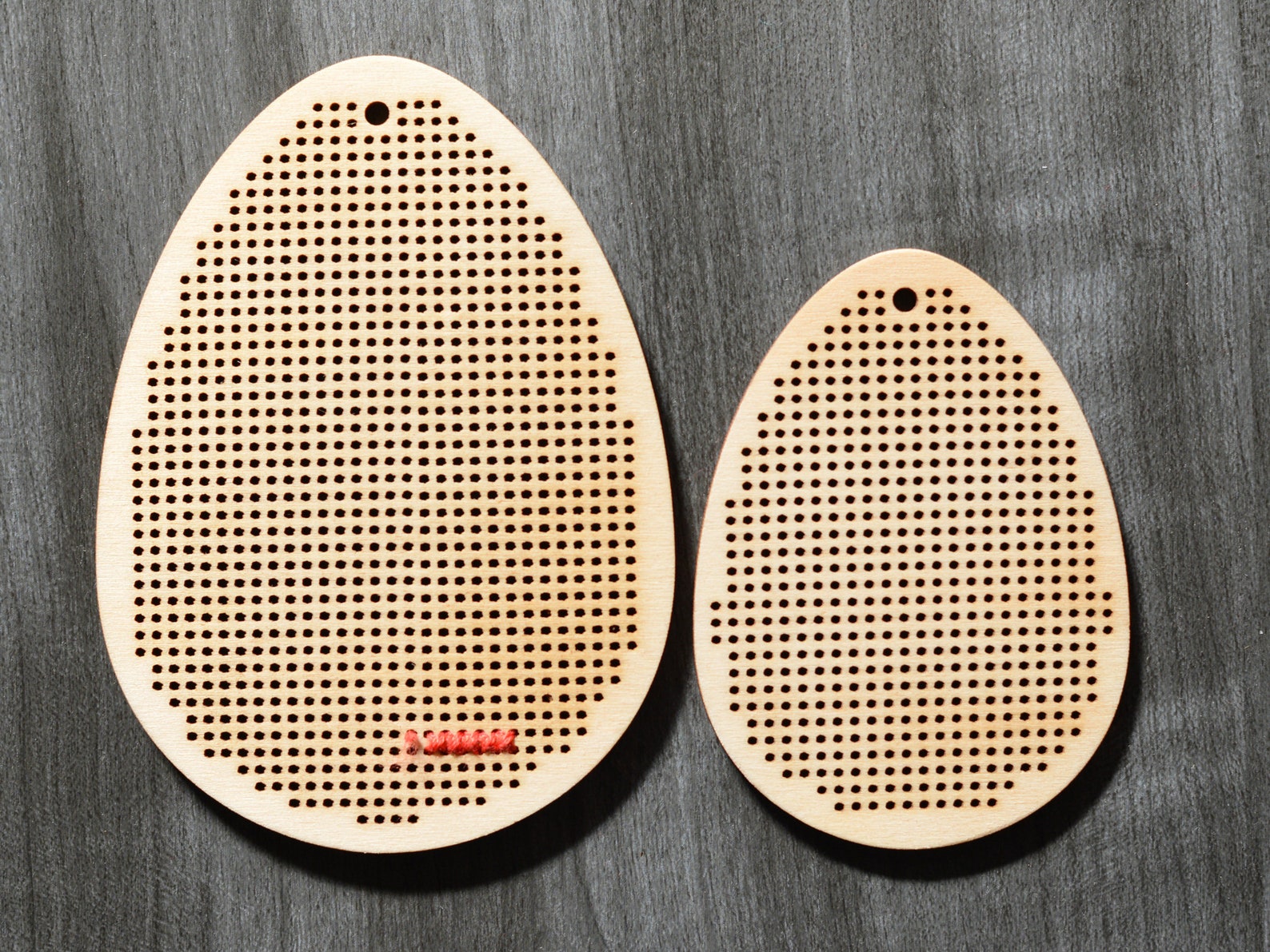 Easter Egg Shape Plywood Cross Stitch Embroidery Blanks. 3 | Etsy