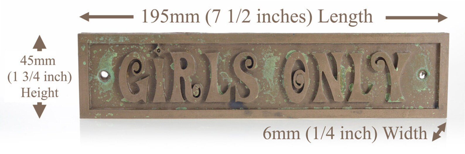 GIRLS ONLY Door Sign Old Style Bedroom Door Sign Cast - Etsy Australia