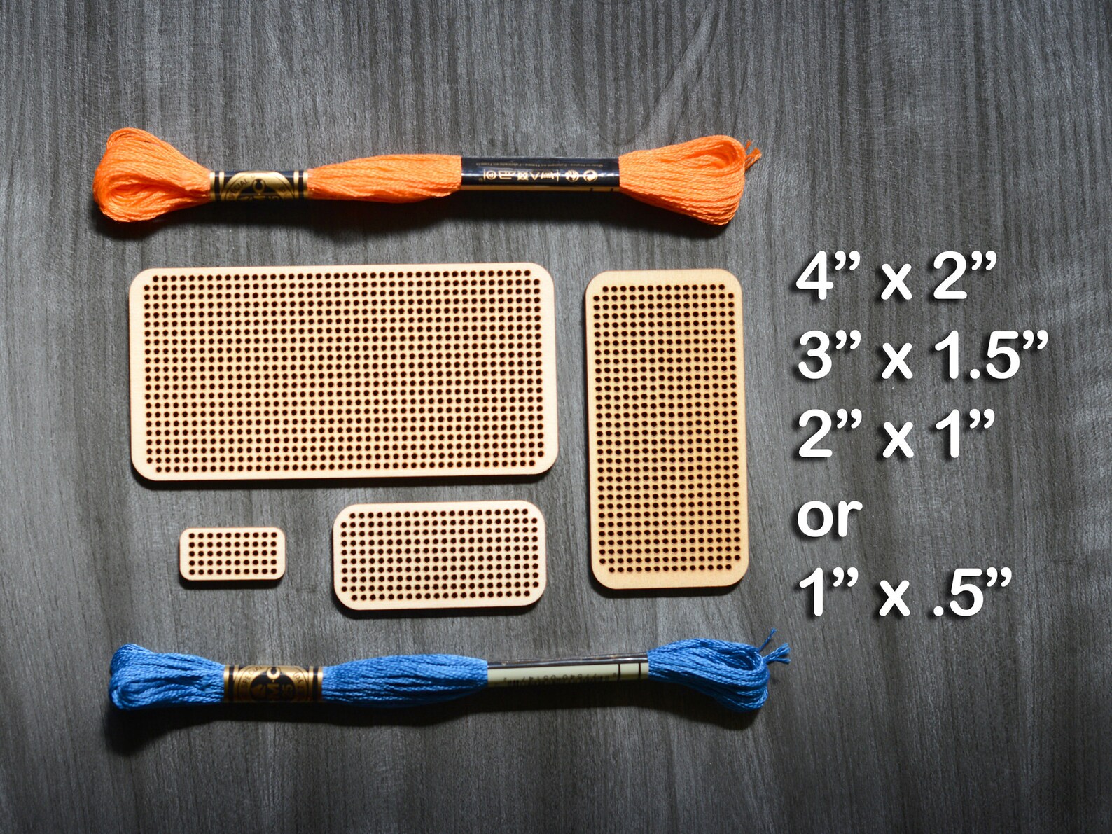 Rectangle Shaped Plywood Cross Stitch Blanks, Embroidery Blank. 4,3,2,1 ...