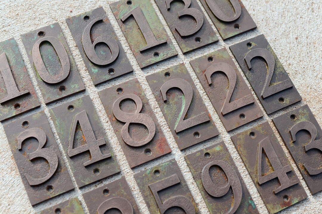 Small House Numbers or Door Numbers for Home, Letterbox, Gate, Cafe ...