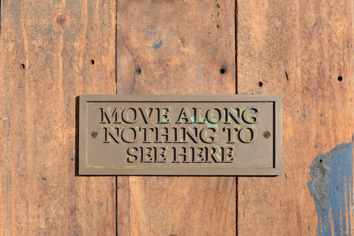 MOVE ALONG Nothing to See Here. Funny Door Sign. Police Quote. Funny ...