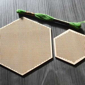 Hexagon Shapes. Plywood Cross Stitch Blanks. 2", 3" and 5" Plywood ...