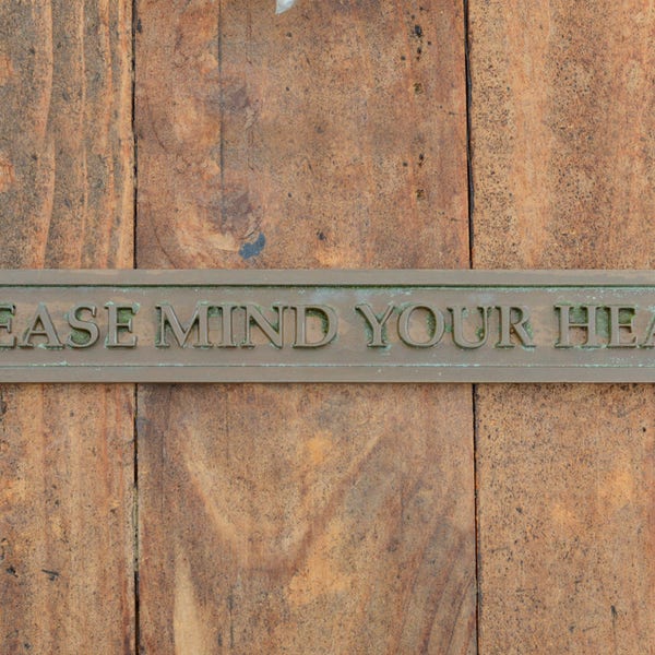Buy Mind Your Head Sign Online In India - Etsy India