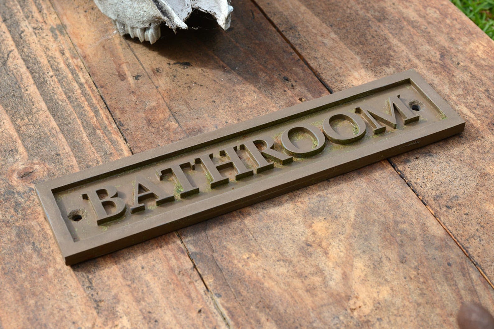 BATHROOM Door Sign. Toilet Door Sign. Victorian, New, Old Style Rustic ...