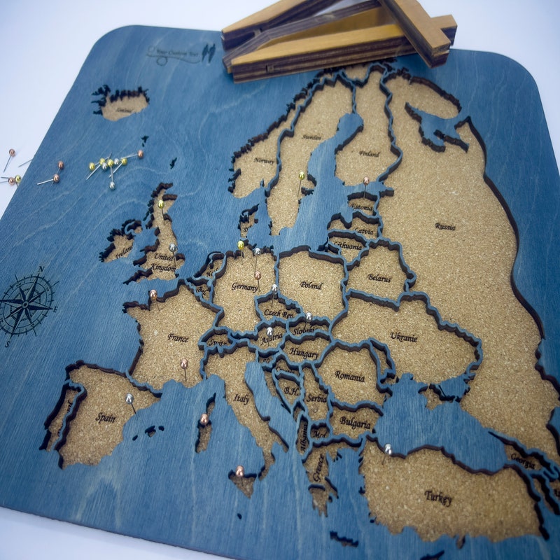 Europe Map - Etsy