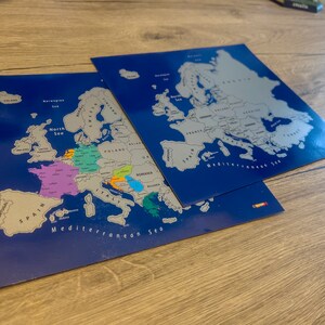 Europe Scratch off Map: Travel Tracker, Magnetic & Classic (20x18 Cm ...