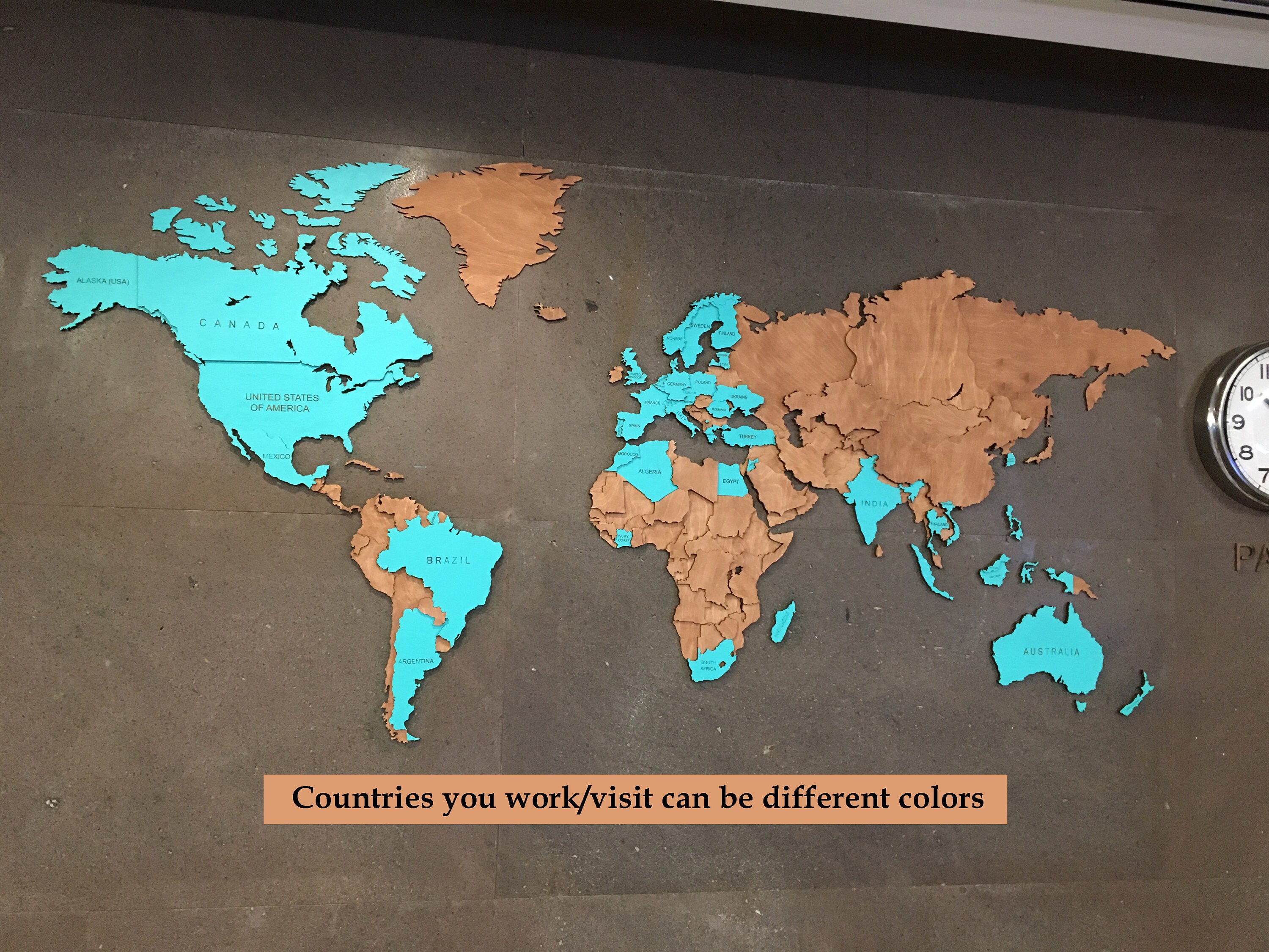 Custom Maps Regional Map Country Map Personalized Map - Etsy