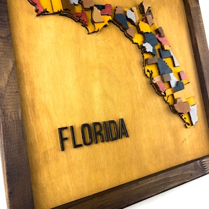 Wooden States Map, 3D States Map, Wood California Map, 3D New York Map ...