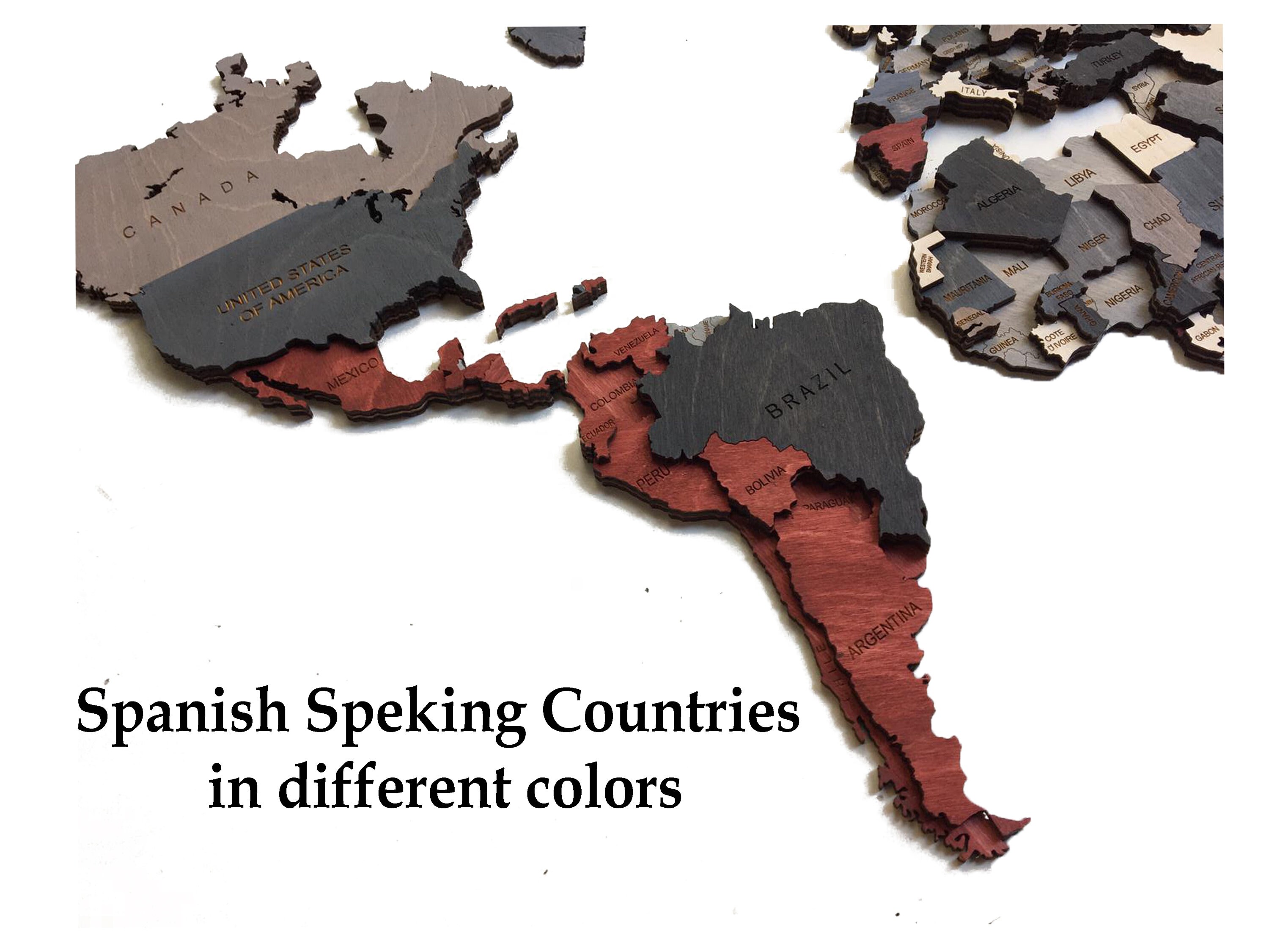 Custom Maps Regional Map Country Map Personalized Map - Etsy