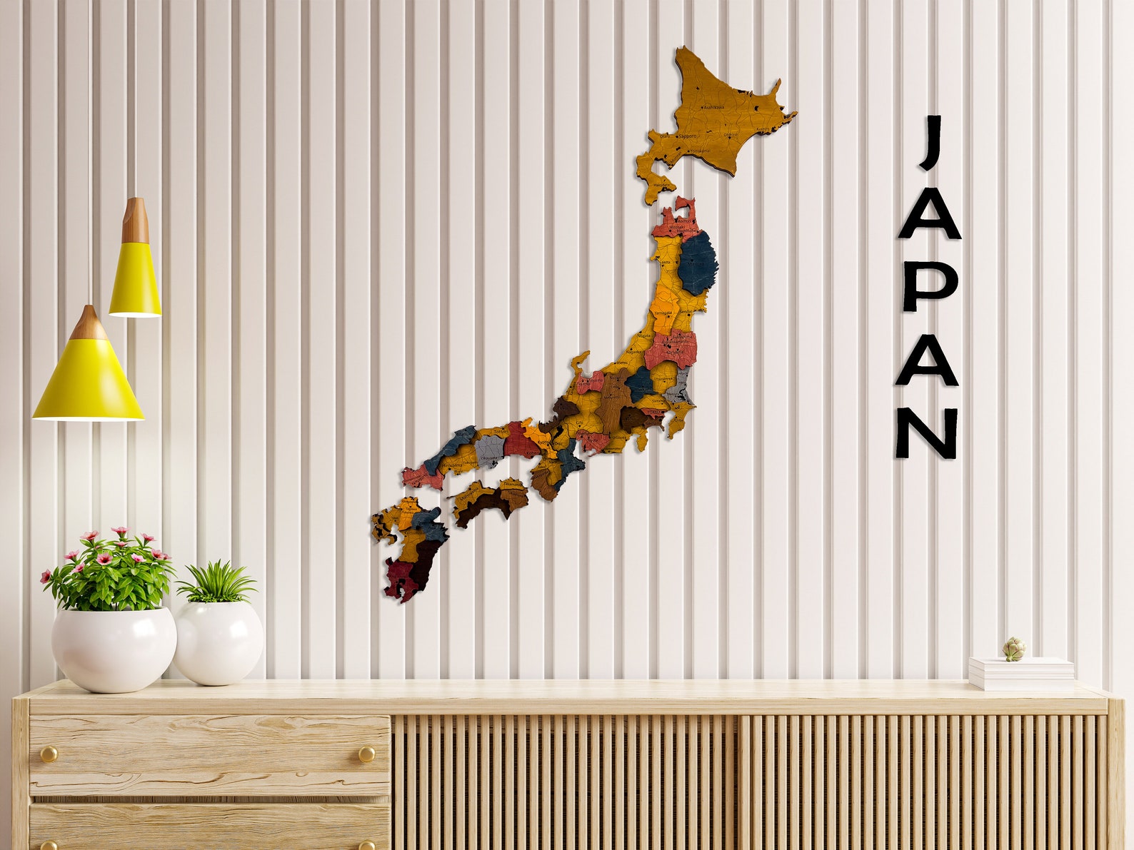 Wooden Japan Map 3D Japan Map Wood Japanese Map 3D Italy - Etsy