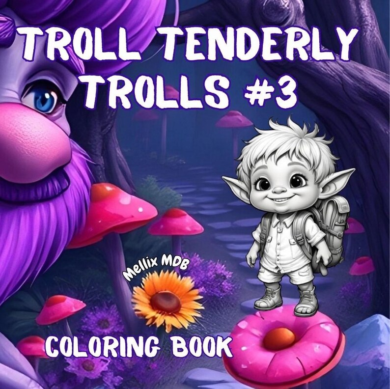 25 Troll Tenderly Trolls Coloring Pages - Etsy