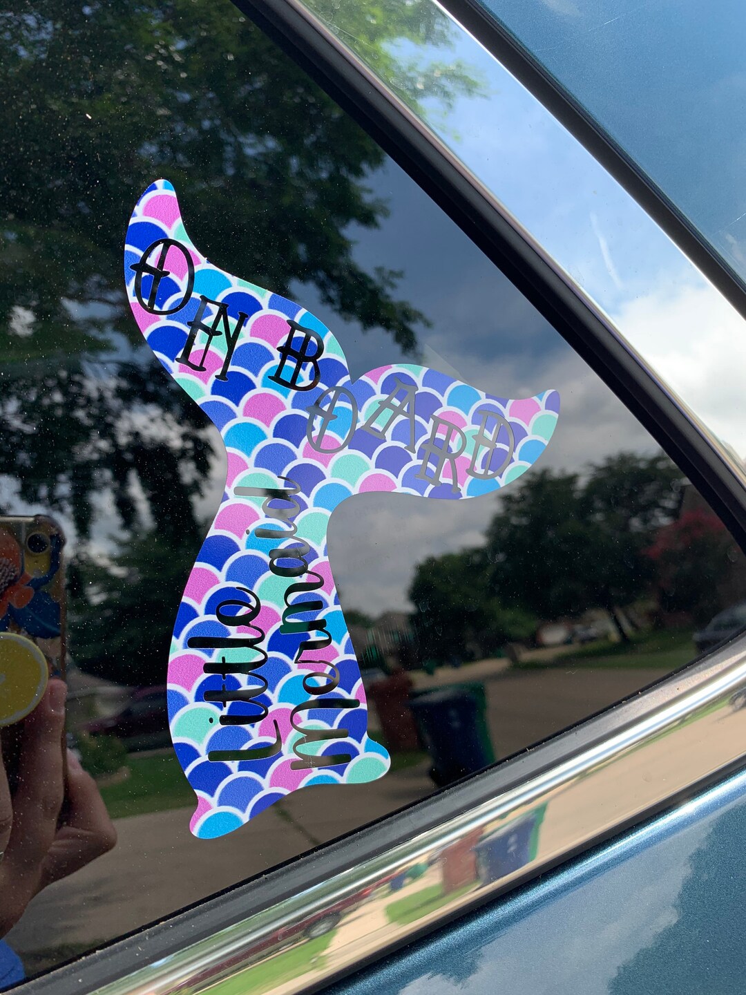 Little Mermaid on Board Car Decal - Etsy