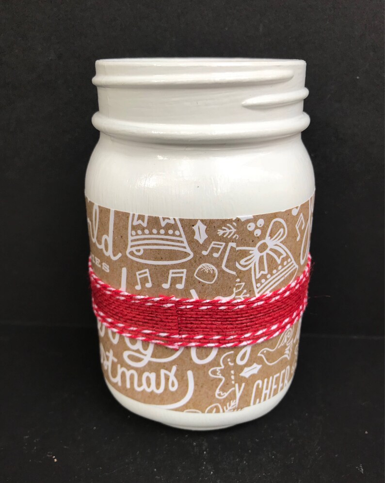 Gingerbread Man Mason Jar - Etsy