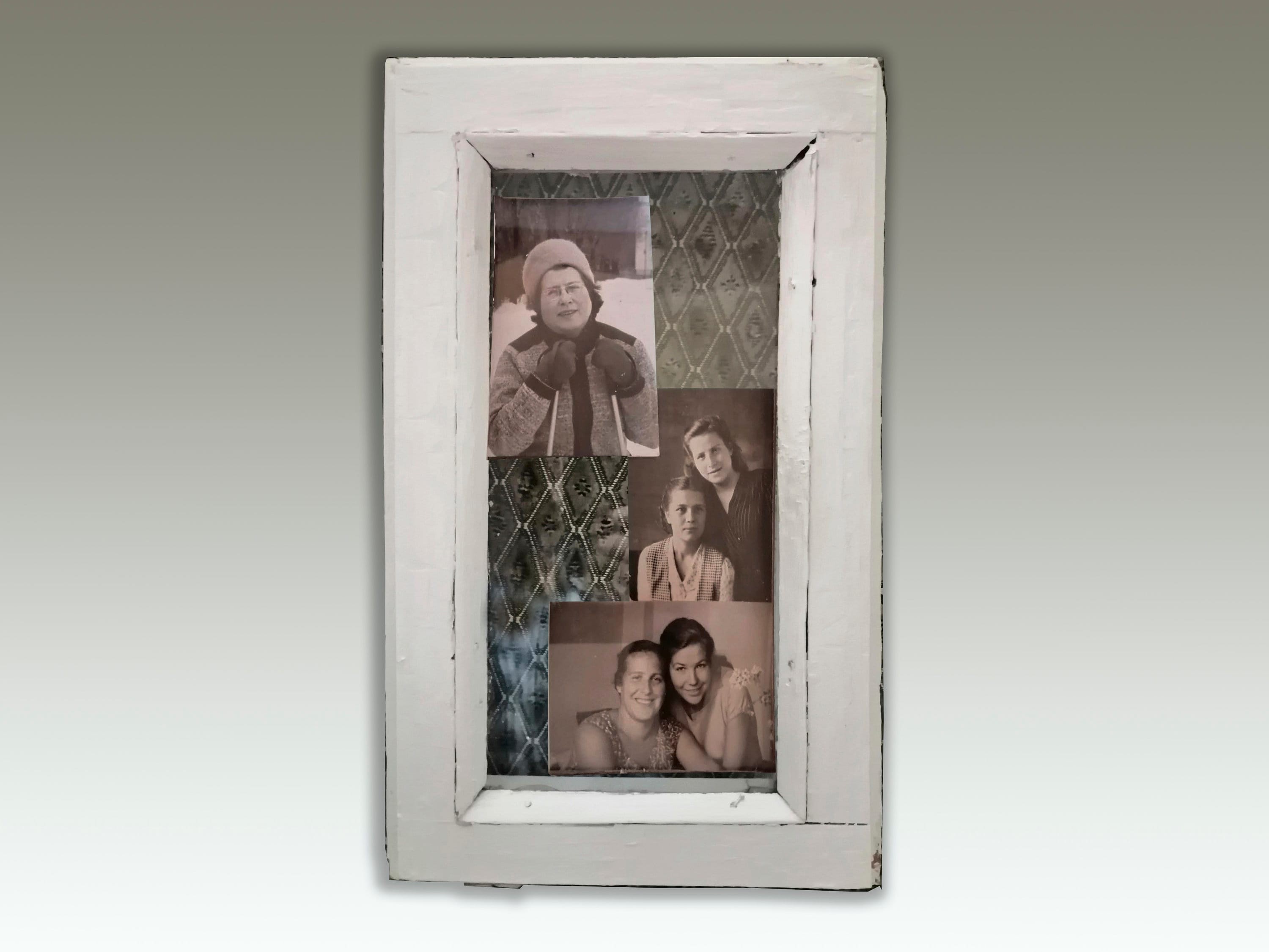 Small Wood Window Transom Pane Frame With Glass Vintage Salvage Retro ...