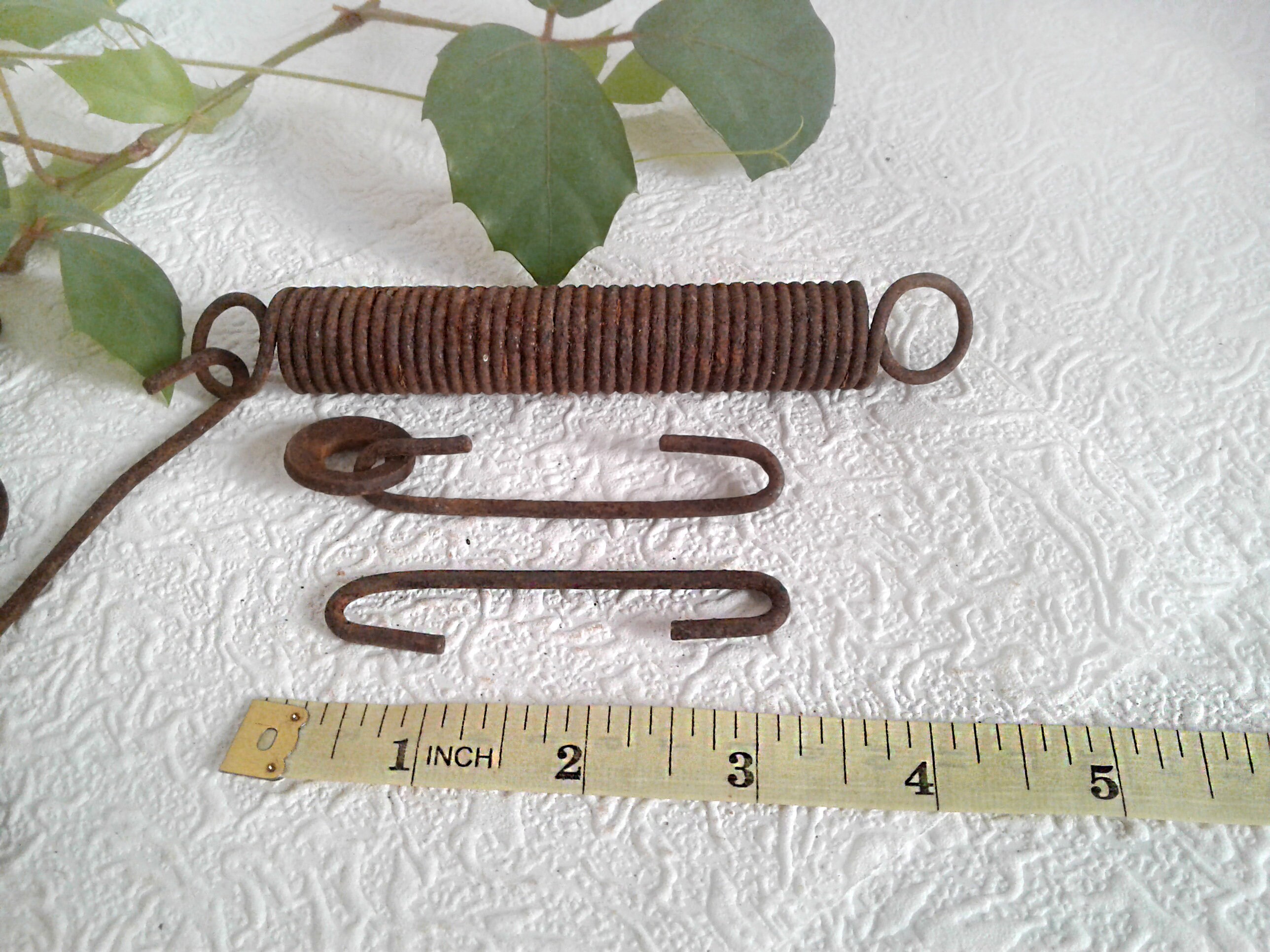 Antique Rusty Metal Bed Tension Springs Connectors Salvage Iron Craft ...