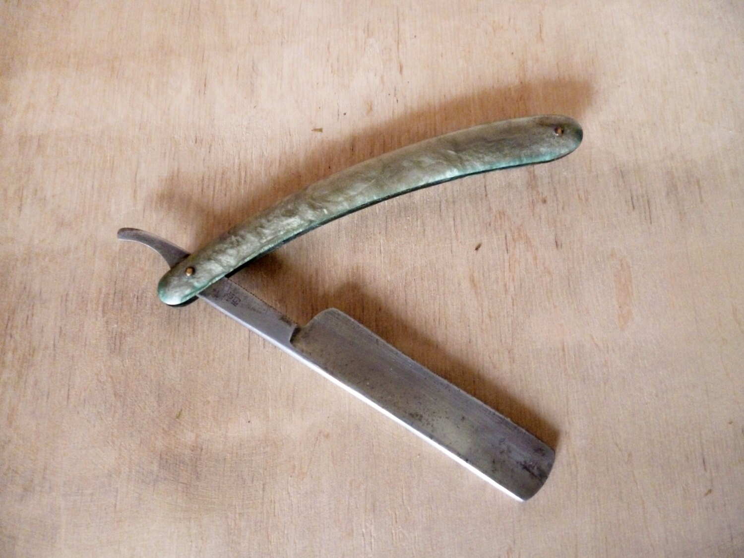 Straight Razor Vintage Cut Throat Blade in Case Wet Shaving Traditional ...