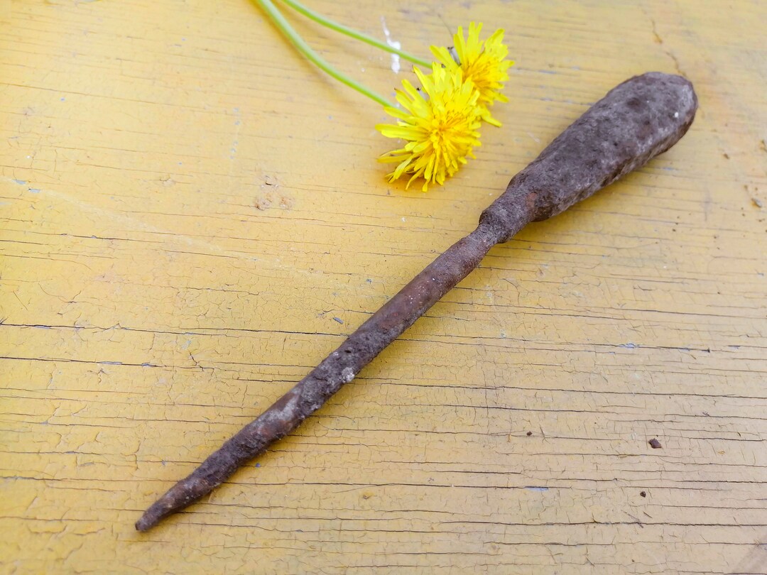 Antique Rusty Metal Screwdriver as Decor Steampunk Supply Rusted Iron ...