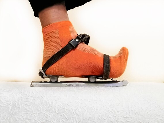 Kids Ice Skates Vintage Double Blade Runners Adjustable Straps | Etsy